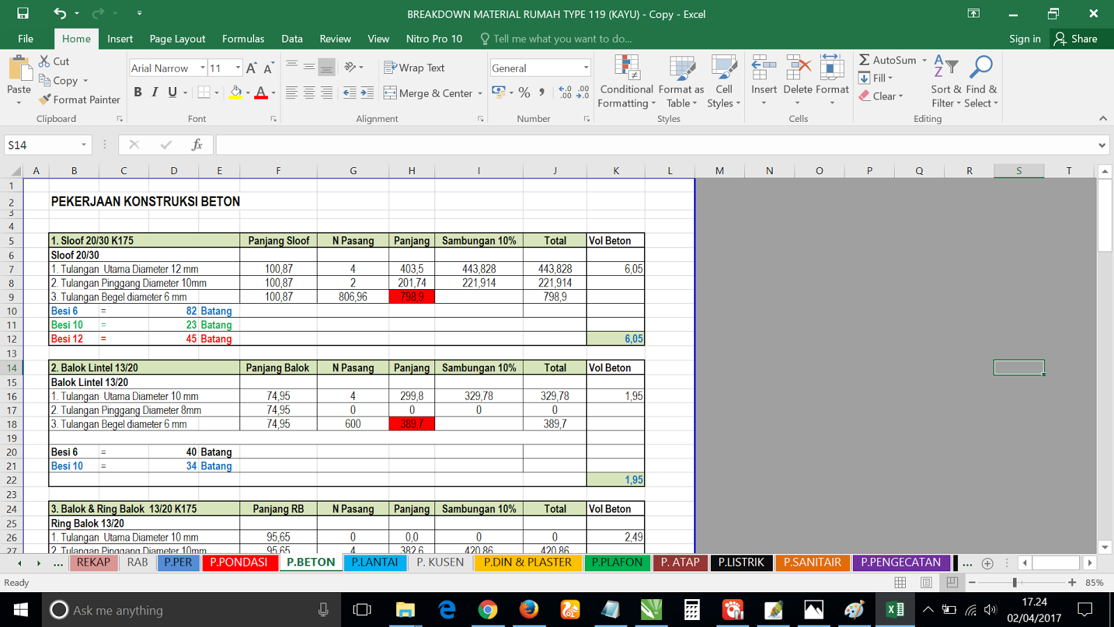 Contoh Rab (Rencana Anggaran Biaya) Lengkap | Jasa Hitung Rab Rumah