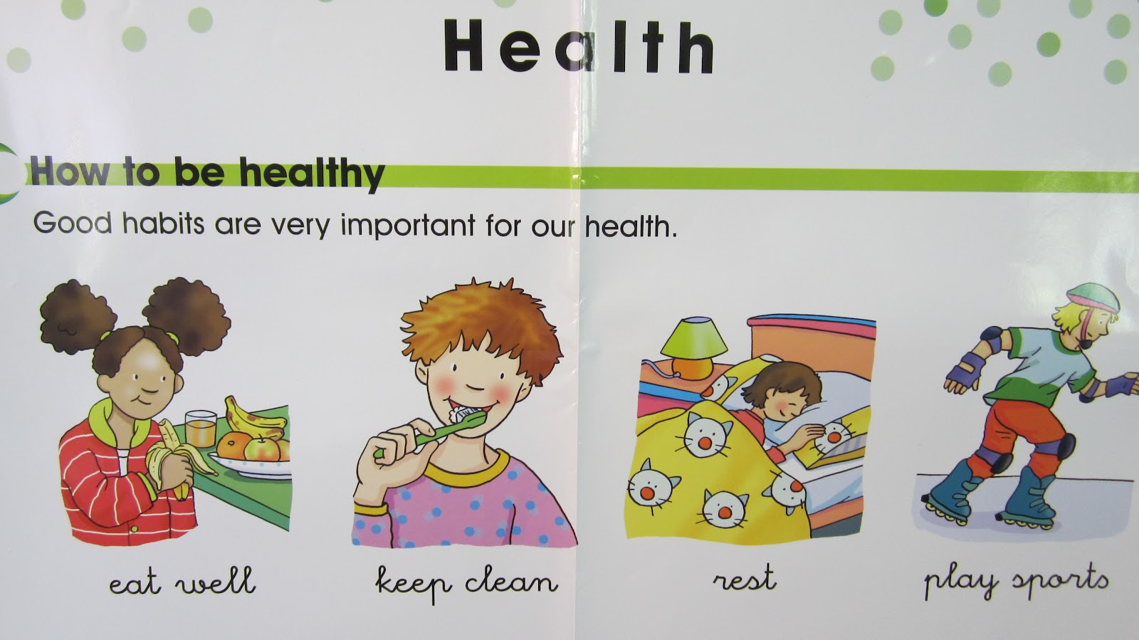 I love English !!!: Healthy habits