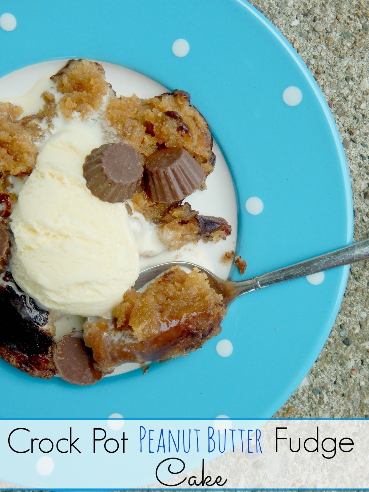 Crock Pot Peanut Butter Fudge Cake | Ally's Sweet & Savory Eats