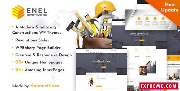 Hideki Shou Enel - Construction and Building WordPress Theme ...