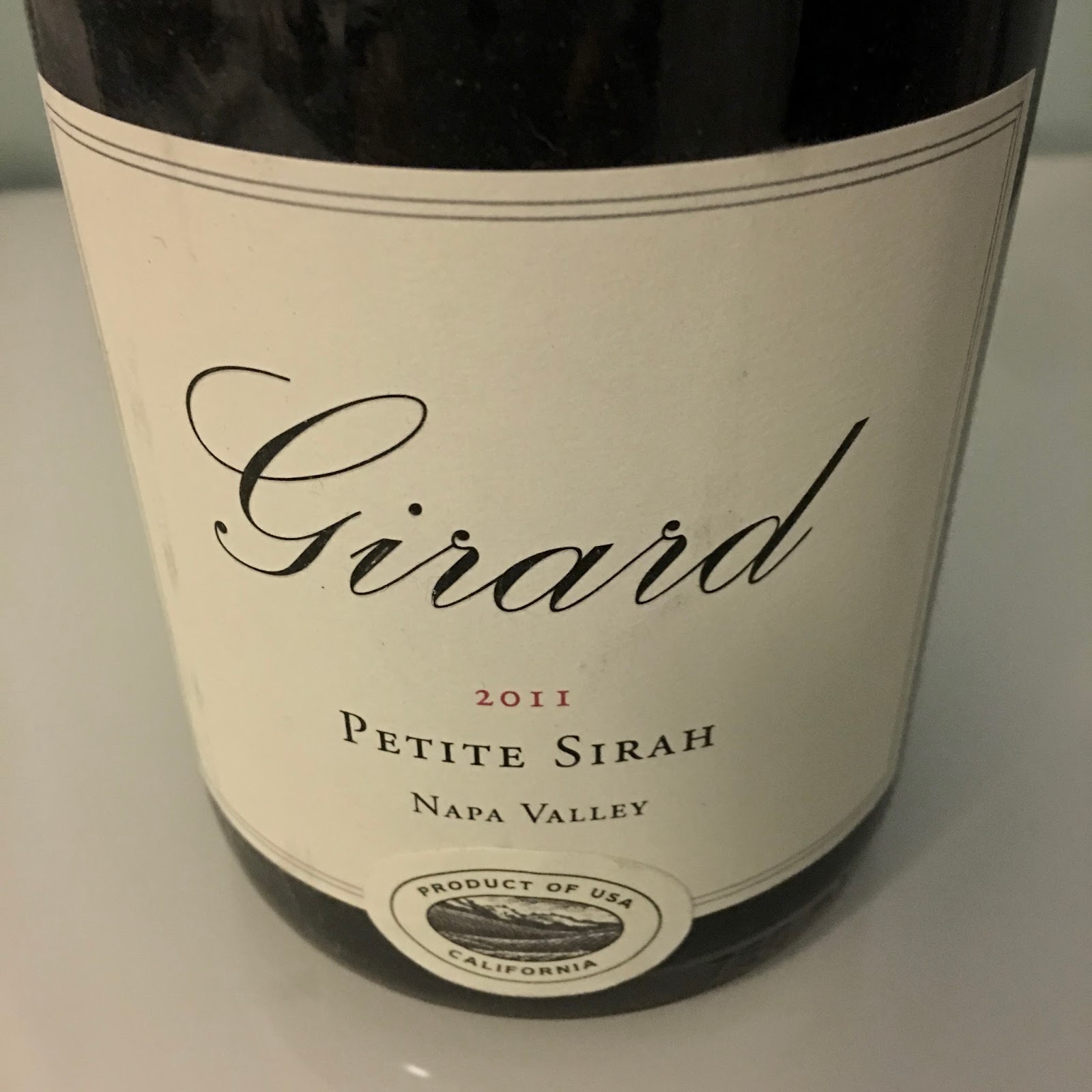 Johan P: 2011 Girard Petite Sirah