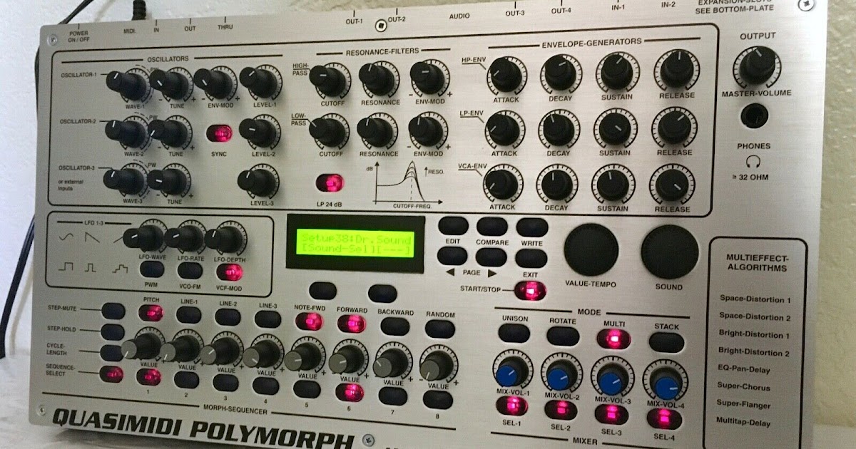 MATRIXSYNTH: Silver Edition QUASIMIDI POLYMORPH ANALOG MODELING SYNTHESIZER