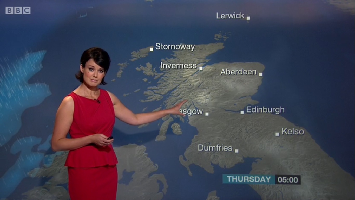 UK Regional News Caps: Gillian Smart - BBC Reporting Scotland Weather
