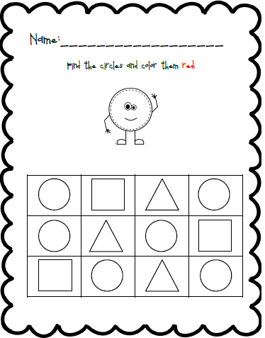 Shape and Color Practice | Mrs. Black's Bees
