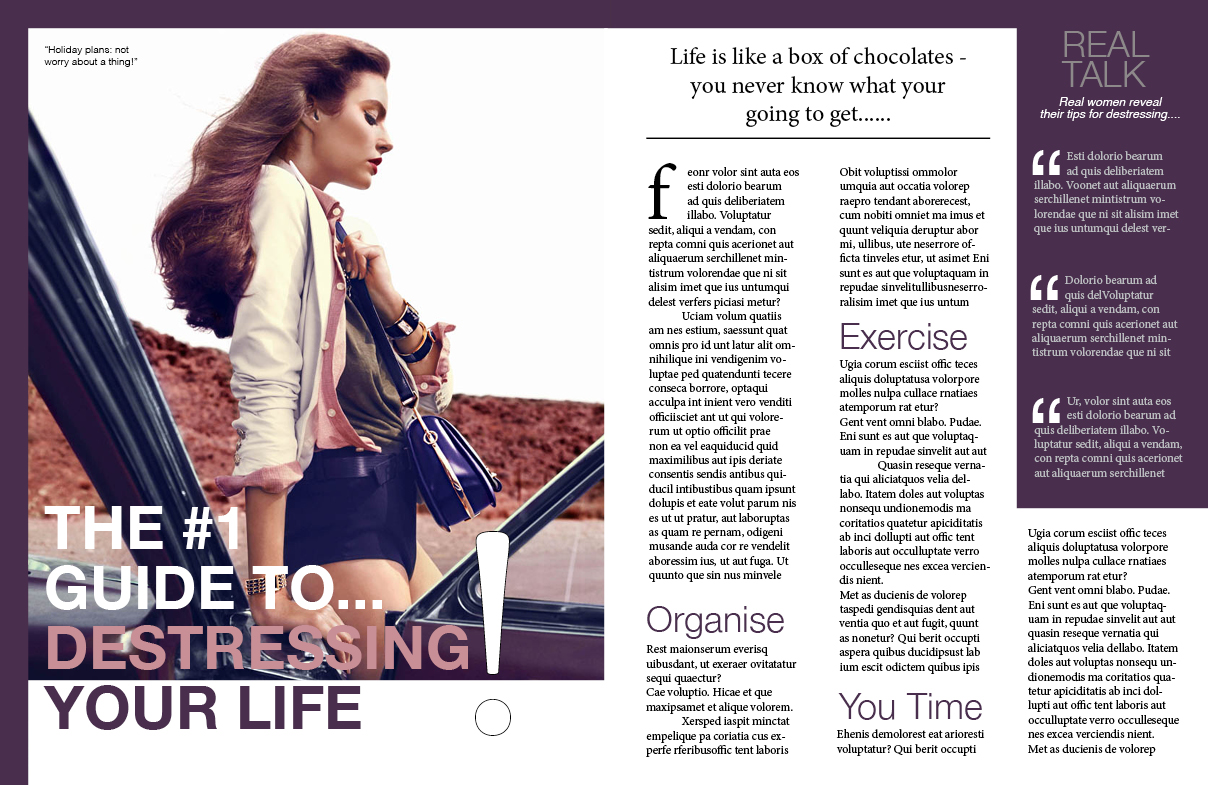 Graphicalistic: Magazine page mockup