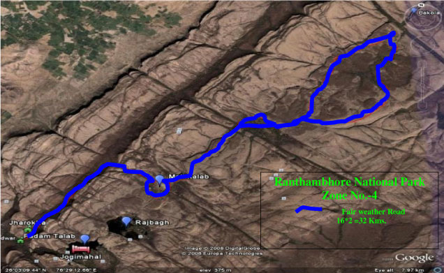 Ranthambore National Park: Zone Map