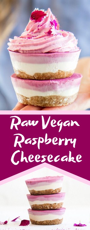RAW VEGAN RASPBERRY CHEESECAKES - Good Recipes