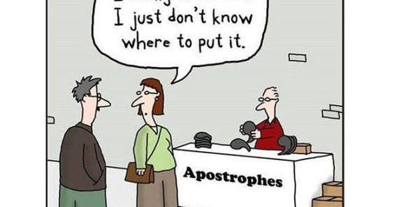 Mystery Fanfare: Cartoon of the Day: Apostrophe
