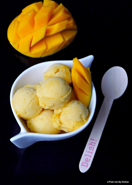 A Peek into My Kitchen: Eggless Mango Gelato with Aquafaba Whipped ...