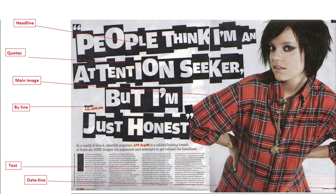 Media AS Coursework: Codes and Conventions of a Magazine Double Page Spread