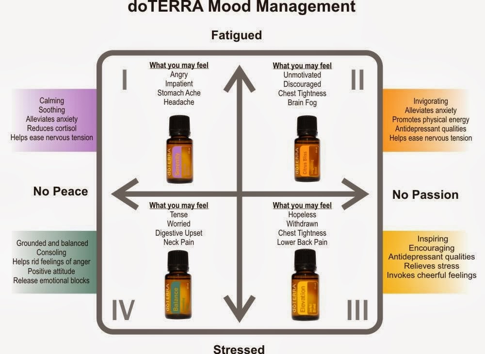 Feliz y Saludable: Mood Matrix with Essential Oils Blends