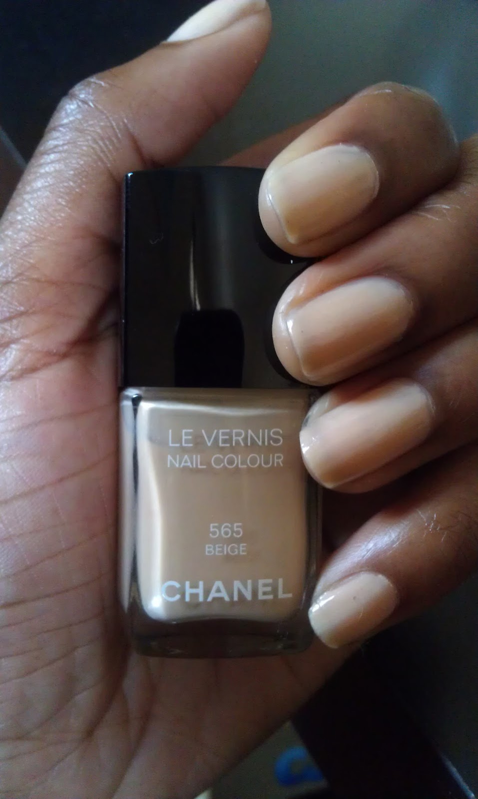 Lacroix the Beauty Blog: Chanel Beige (565) Nail Color Swatch