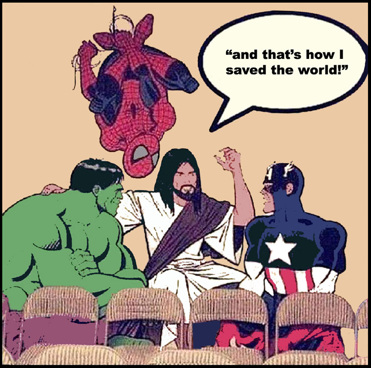 Vic the Vicar!: Spiderman, Jesus, Captain America and the Hulk
