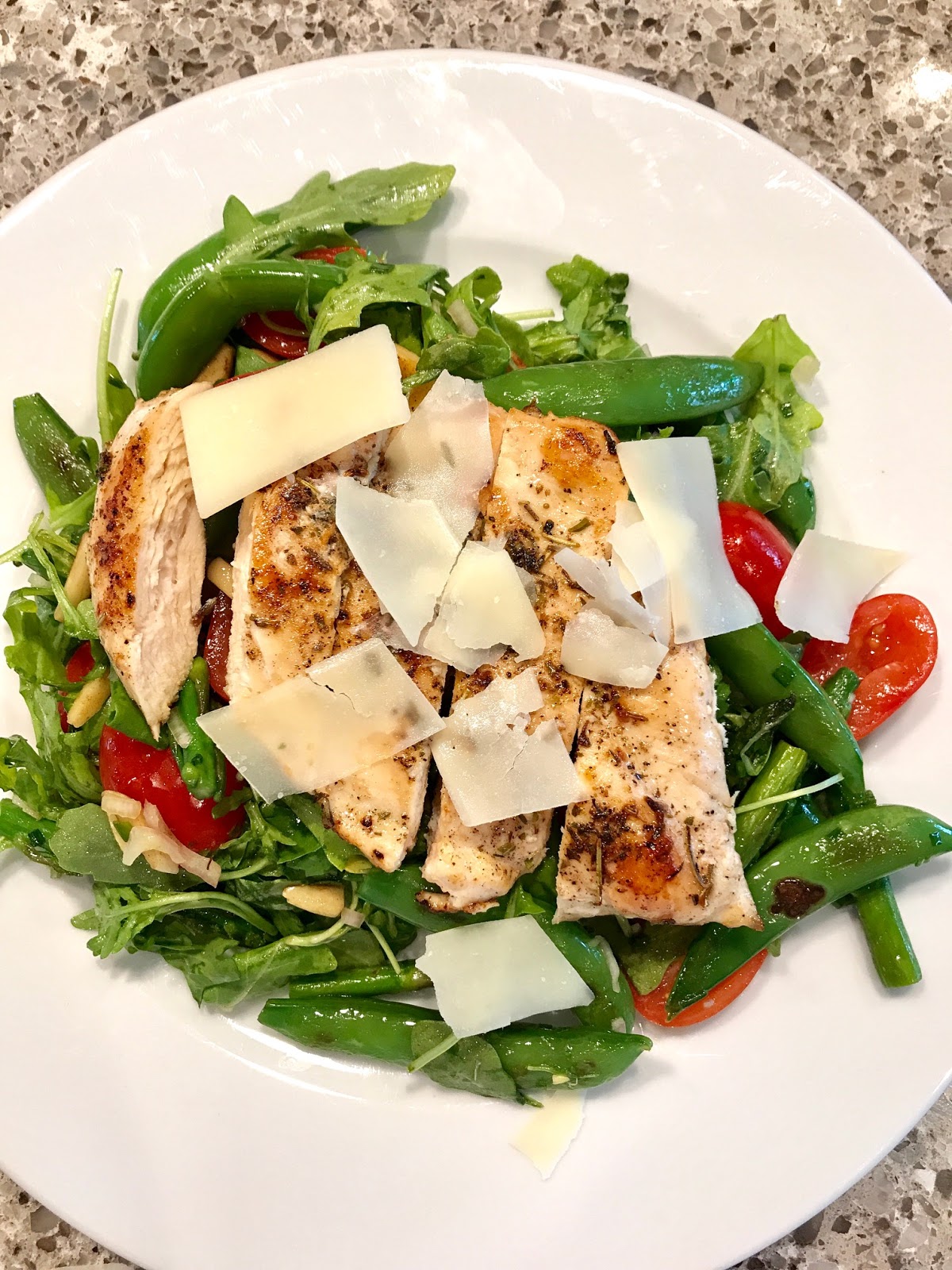 Chicken Paillard with Spring Green Salad #TasteCreations | Our Good Life
