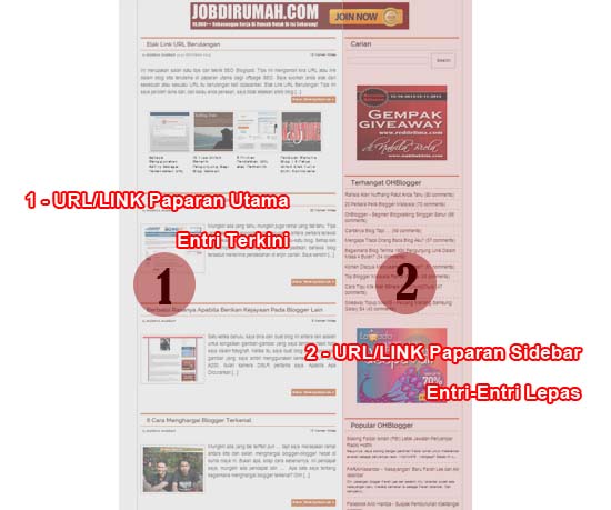 Contoh URL Berulangan