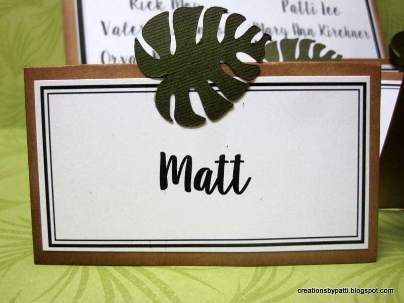 Creations by Patti: Monstera Table Labels