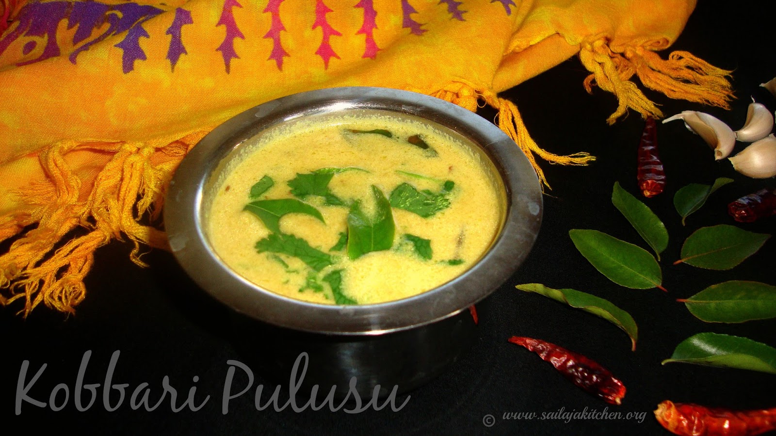 Sailaja Kitchen...A site for all food lovers!: Kobbari Pulusu Recipe ...
