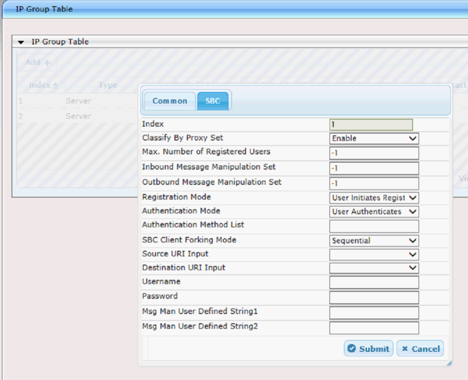 ucomsGeek: AudioCodes Configuration Logic