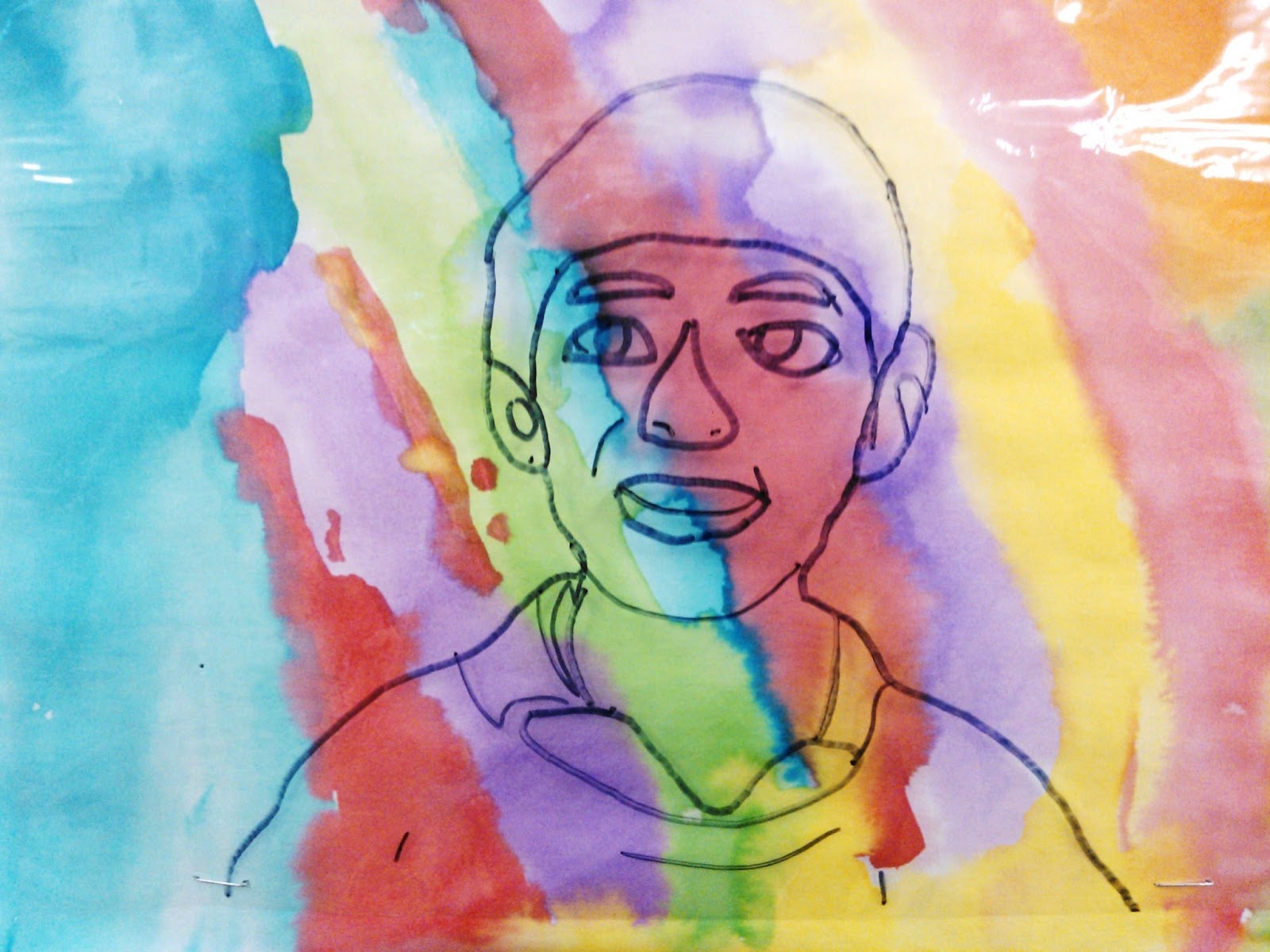 Miss M's Art Room: 3rd Grade Watercolor Self Portraits