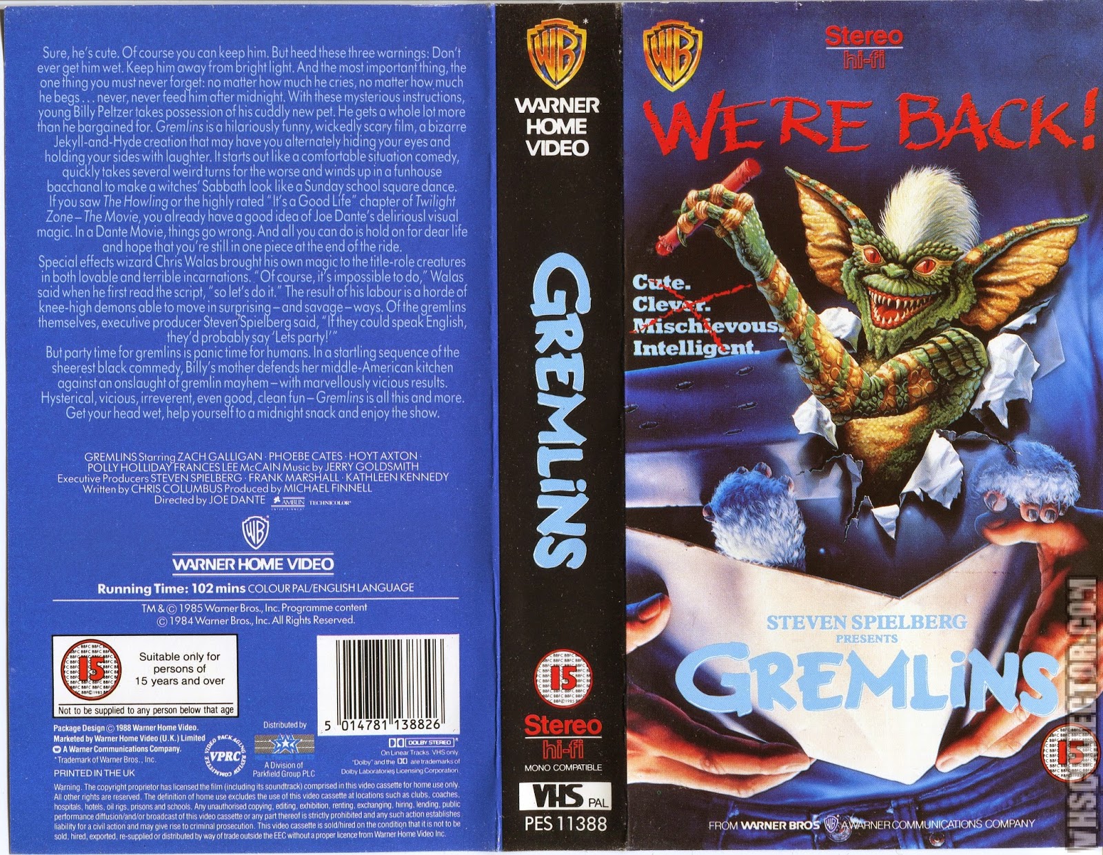 MÁS QUE CINE DE LOS OCHENTA: Gremlins (1984, Joe Dante) Gremlins