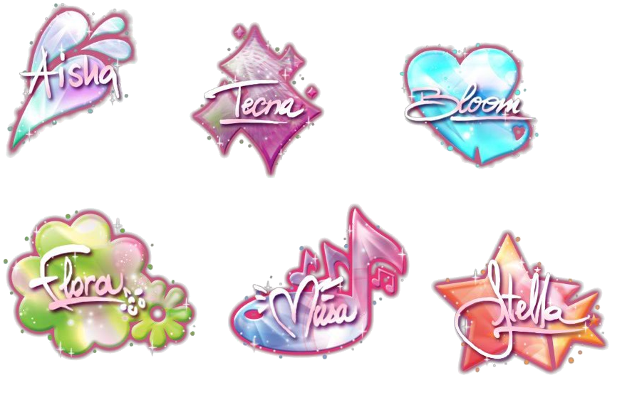 Odlotowe Winx: Nowe Logo imion Winx ! ;d
