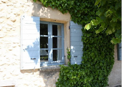 French Country Style: Blue Shutters are Quintessentially French!
