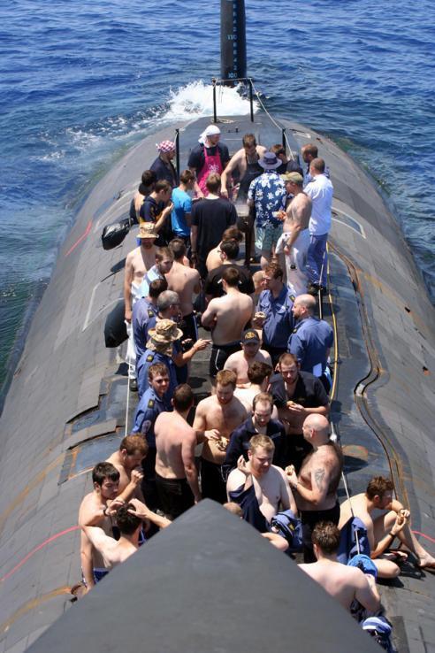 Asian Defence News: US Navy submarine pool party