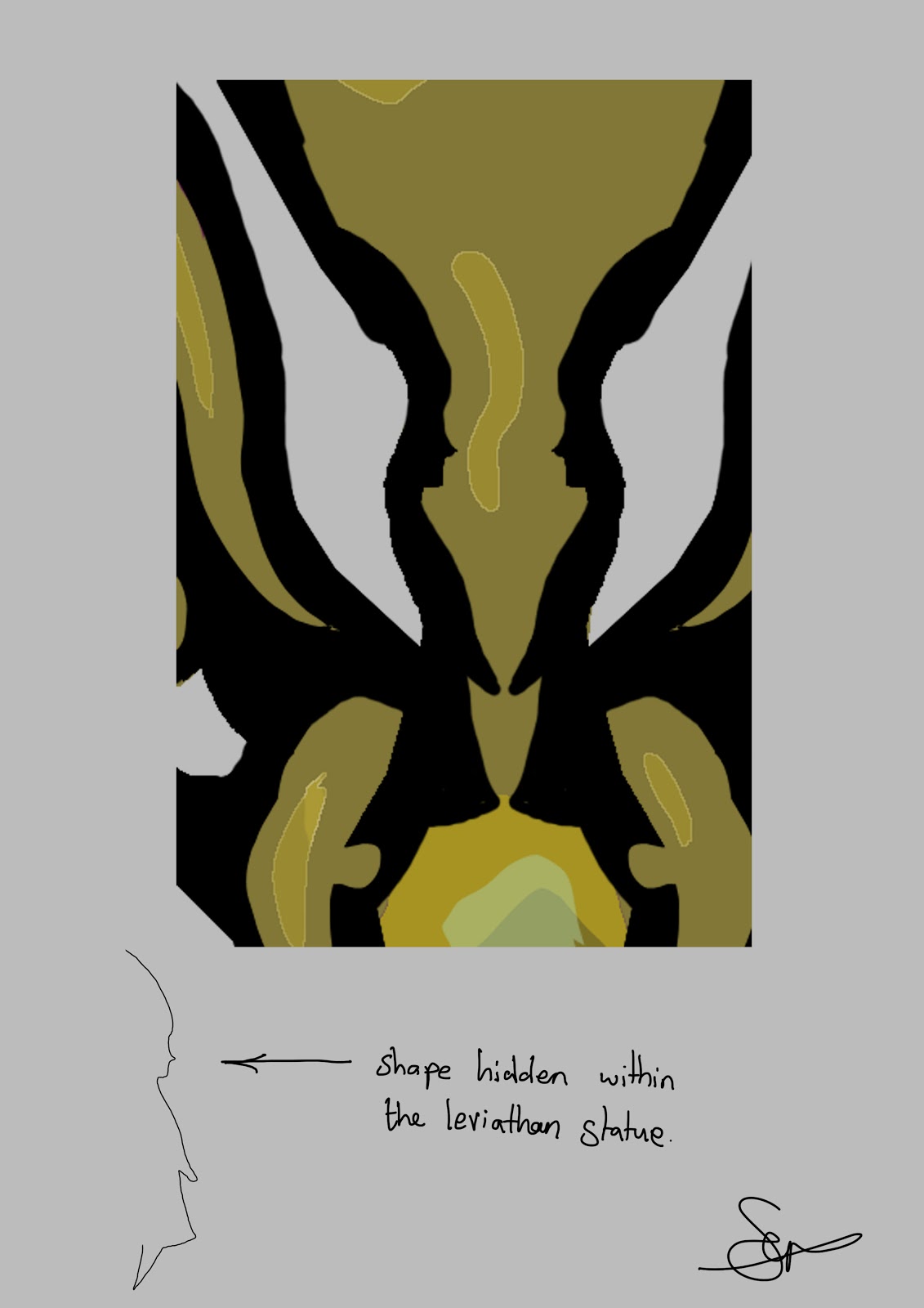 Leviathan: The Leviathan statue.