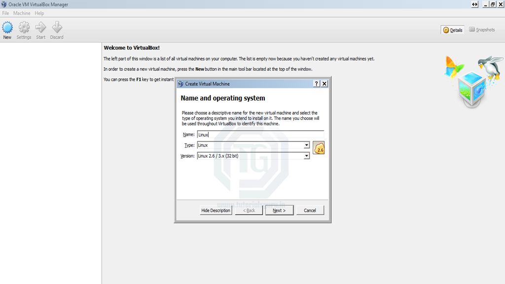 Install Linux Inside Windows Using VirtualBox