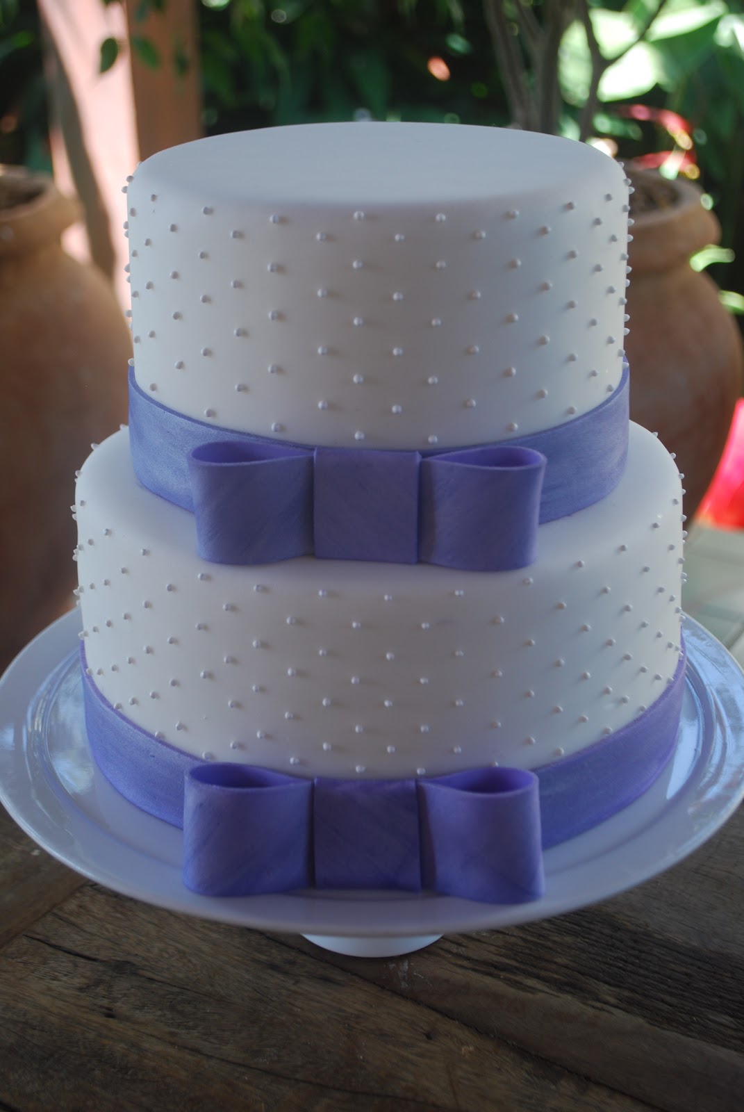 Tatiana Barros: Bolo Laço lilás...