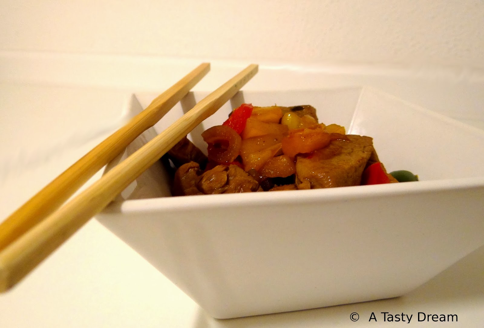A Tasty Dream: Asia-Wok mit Paprika und Schweinefilet, gesund und super ...