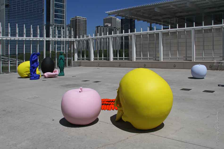 Public Art in Chicago: AIC: Bluhm Family Terrace [Sculptures by ...