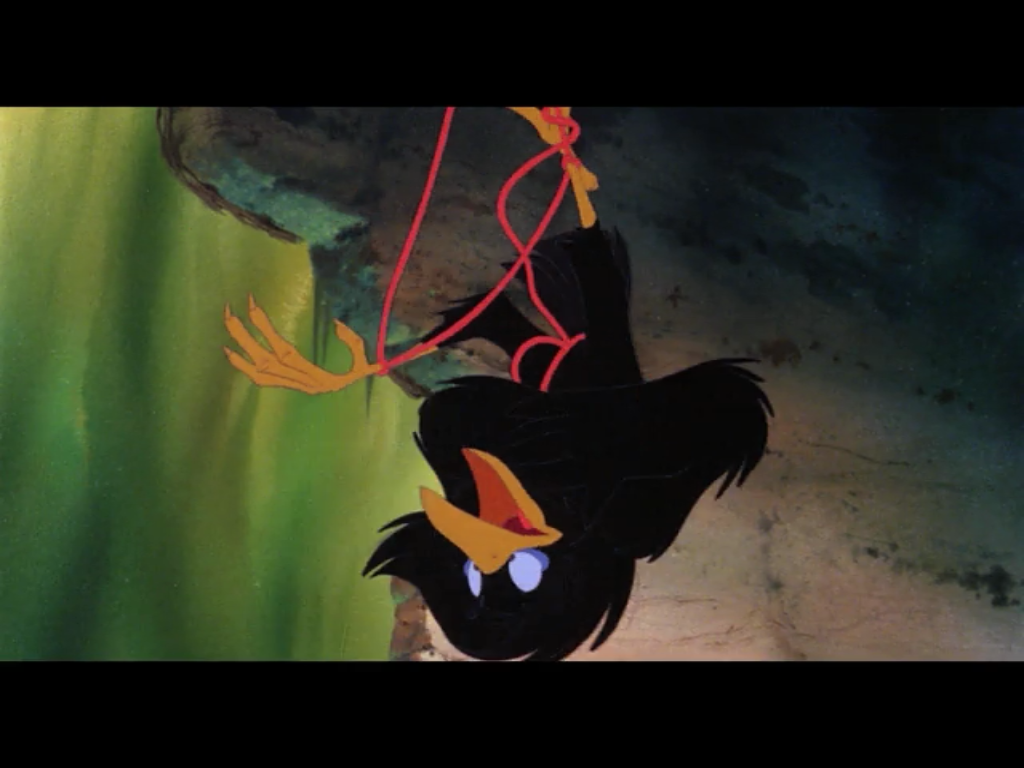 Crows playing by swinging from a willow branch : r/gifs