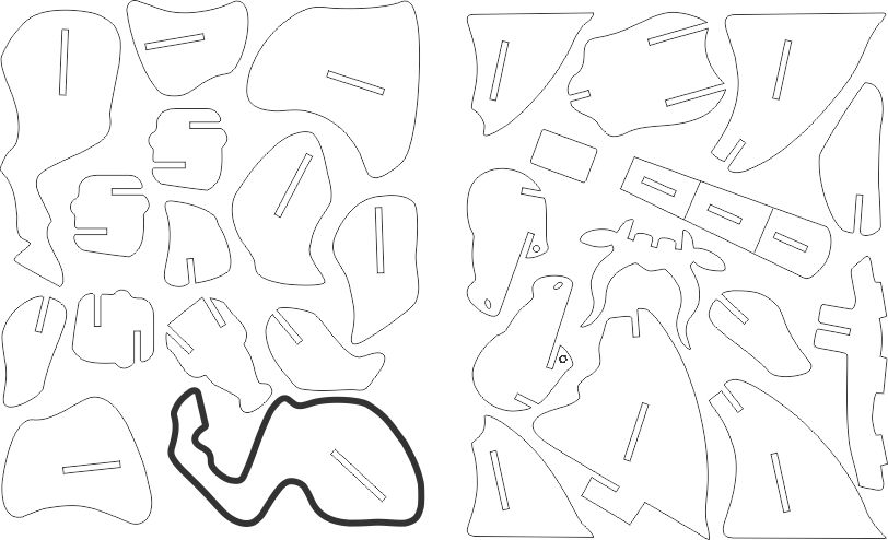 BULL 1 DXF FREE - cnc world free download files