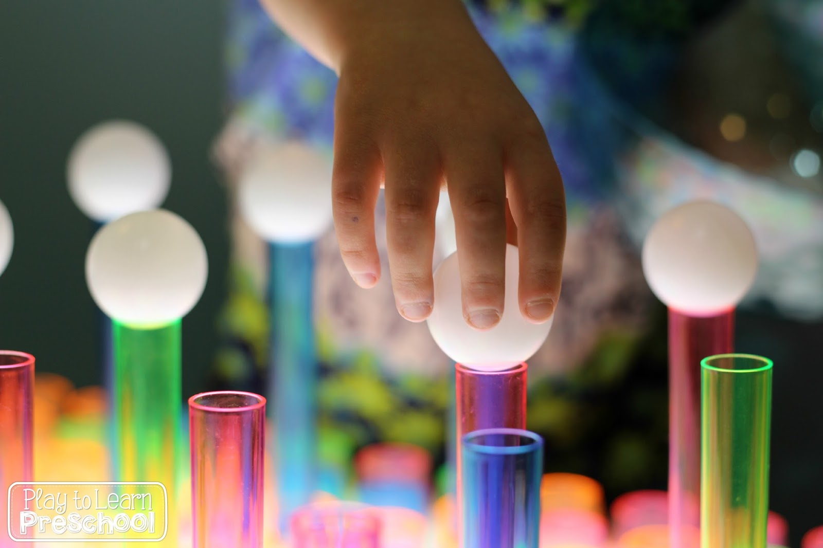 STEM Light Table Building Challenge for Preschoolers