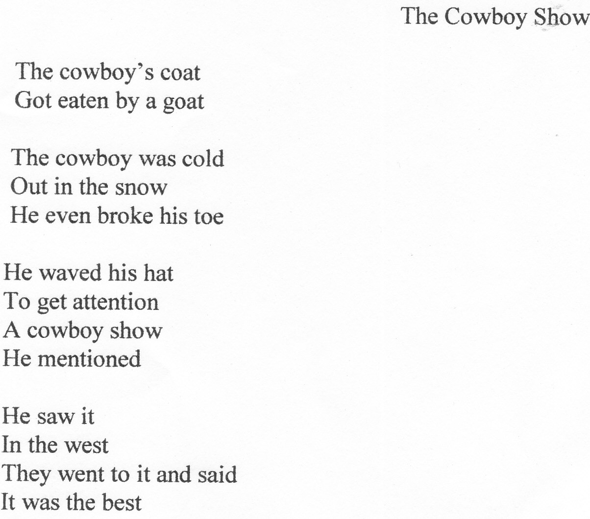 DigginbeingDoziers!: Cowboy Poetry