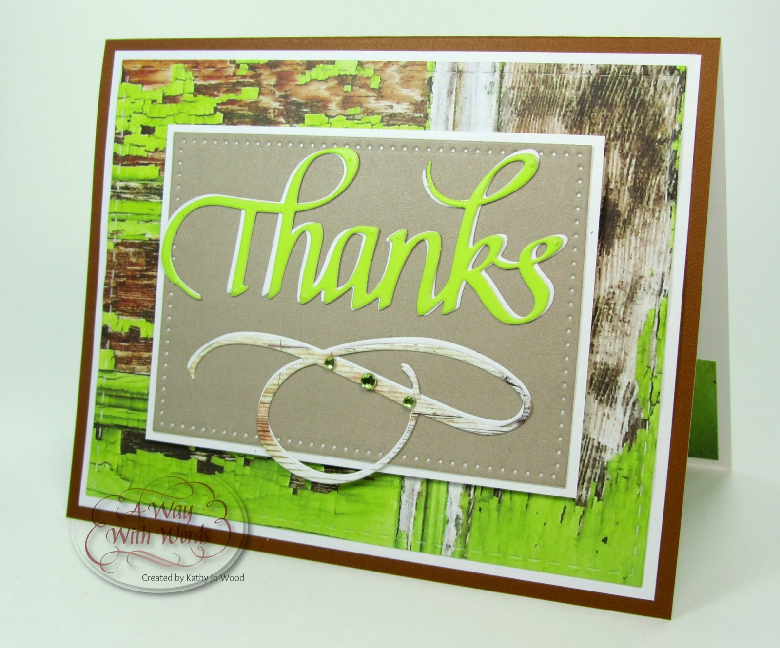 I'm a Little Teapot...: "Thanks" card using Elizabeth Craft Designs ...