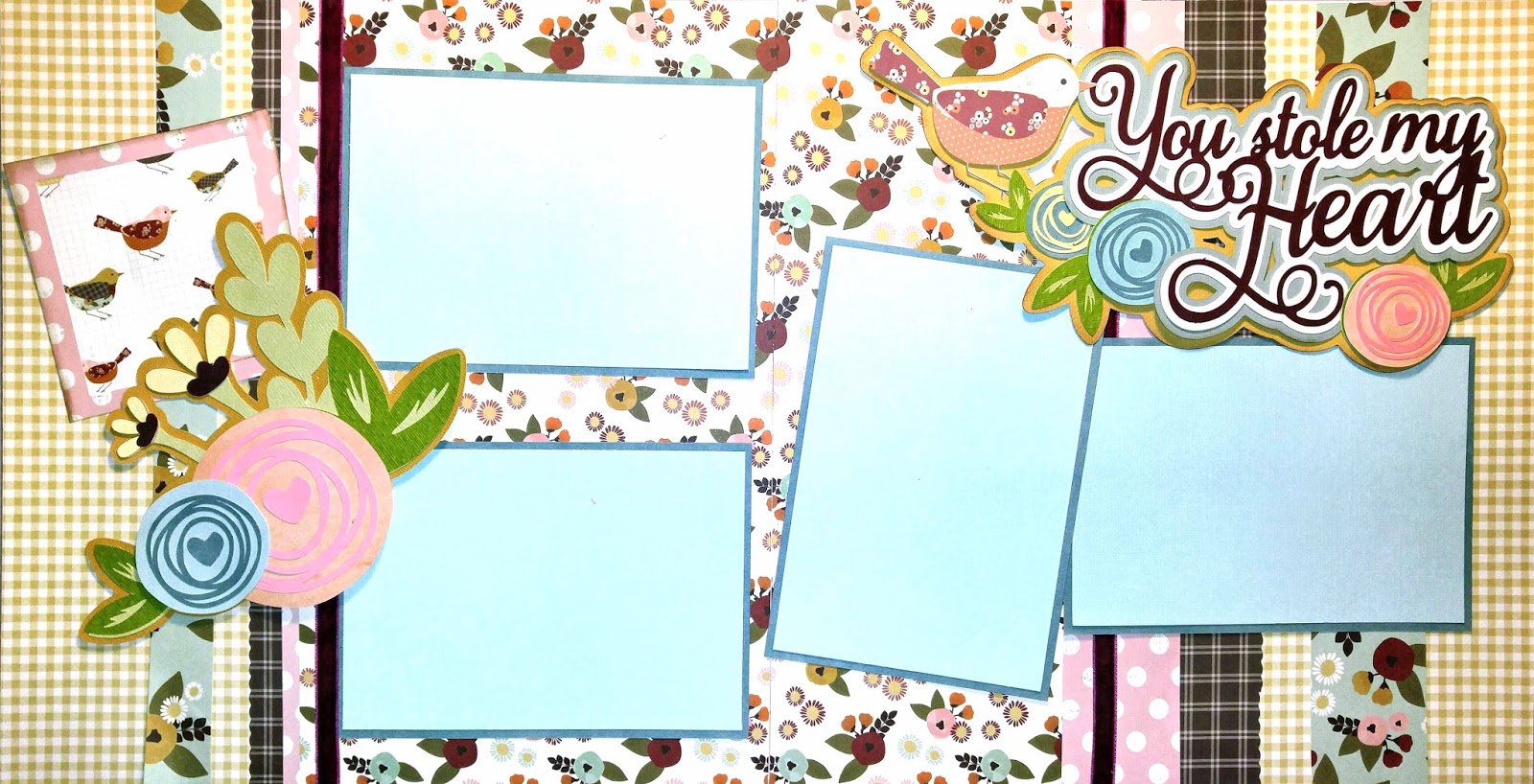 Crafting Memories with Molly: New! Scrapbook Layout Kit Page