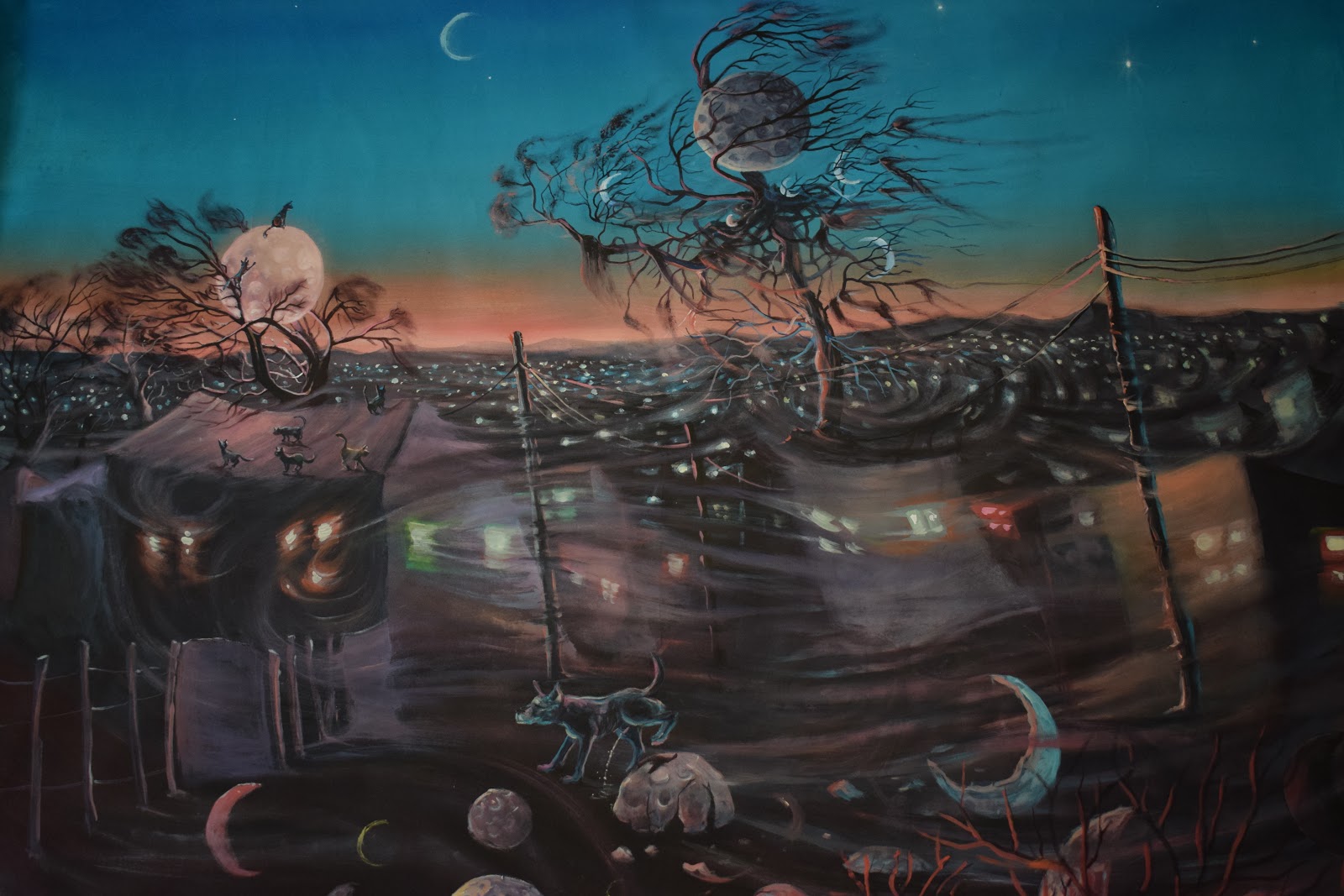 Pinturas de barrio de Cesar Barrientos: agosto 2018