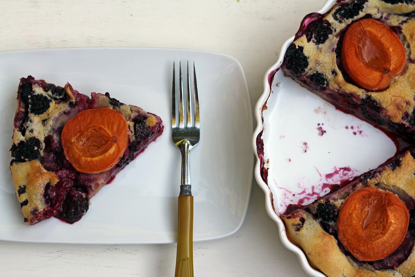 Blue Kale Road: Apricot and Blackberry Clafouti to Celebrate Julia Child