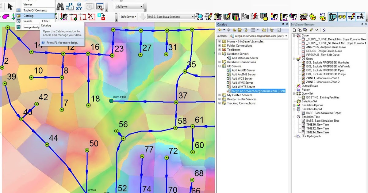 Spatial Databases in #InfoSWMM and #InfoSewer using ArcCatalog™
