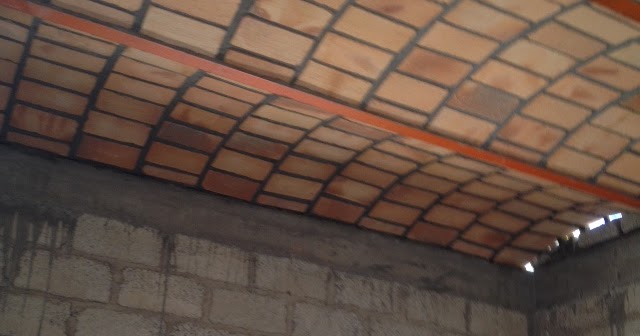 Building our house in Mexico: more first floor ceiling, main hallway ...