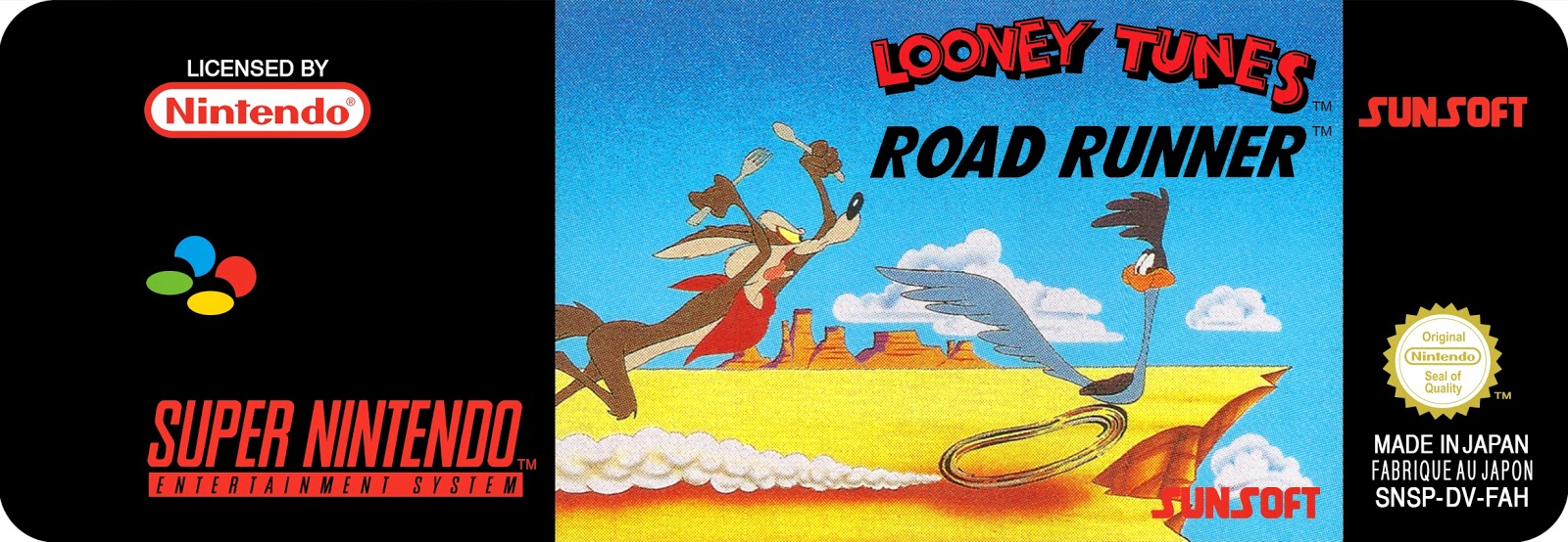 Super Nintendo Labels: Road Runner