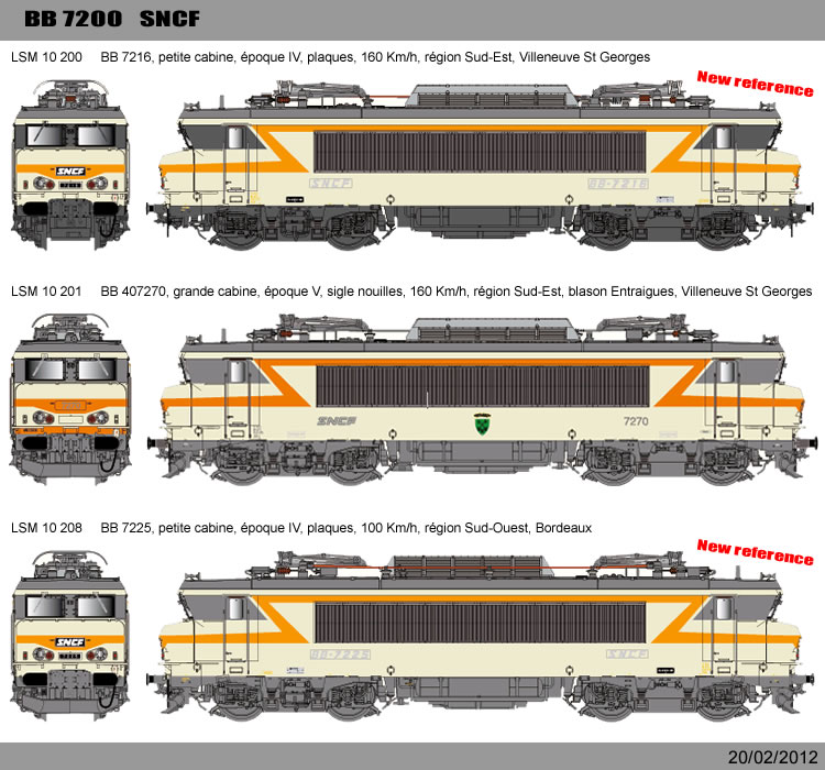 Loco-Revue: BB 7200 et 22200 L.S.Models : les premières versions seront...