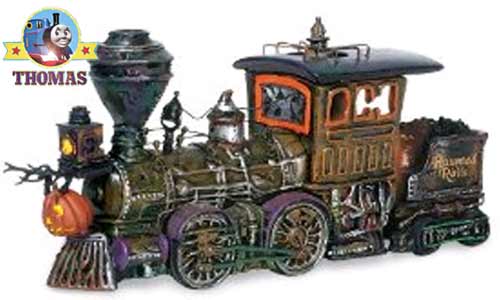 Ghost Train Ride Halloween Haunted Railroad Model Collectible Buildings ...