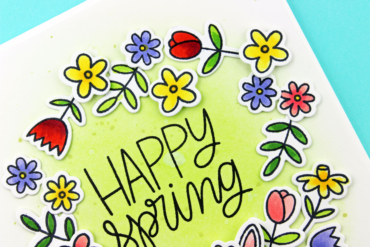 A Kept Life: Fusion Card Challenge - Happy Spring!