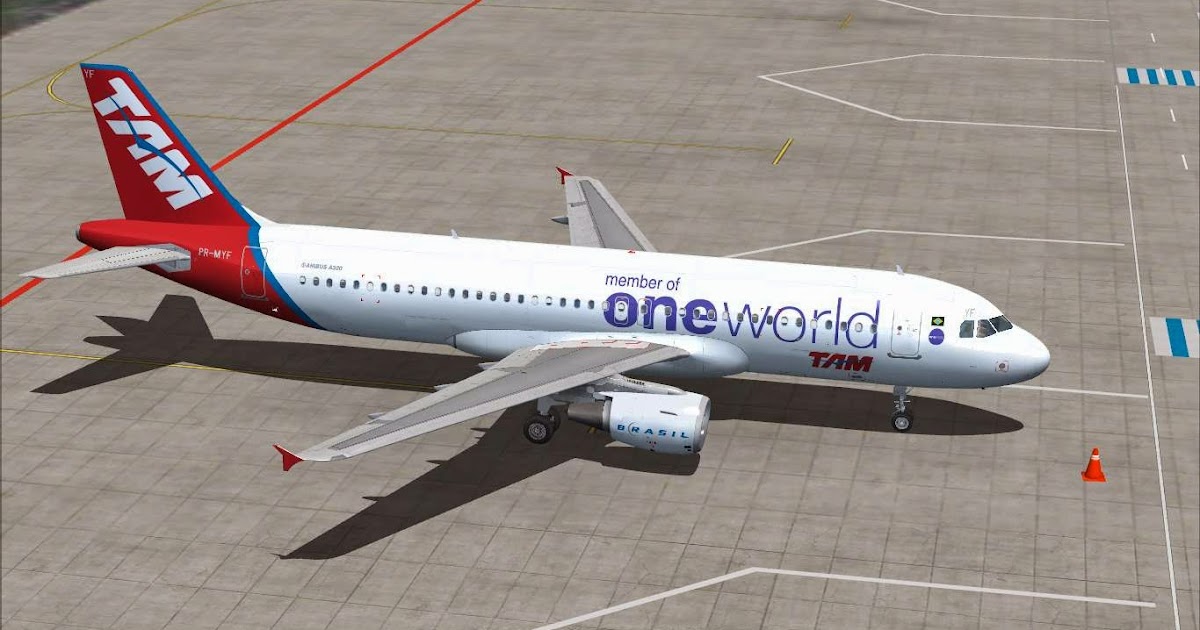 Texturas Brasileiras: TAM "oneworld" PR-MYF Airbus A320
