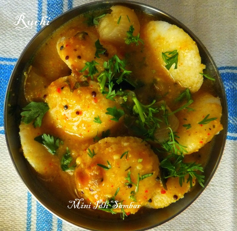 Ruchi: Mini Idli Sambar
