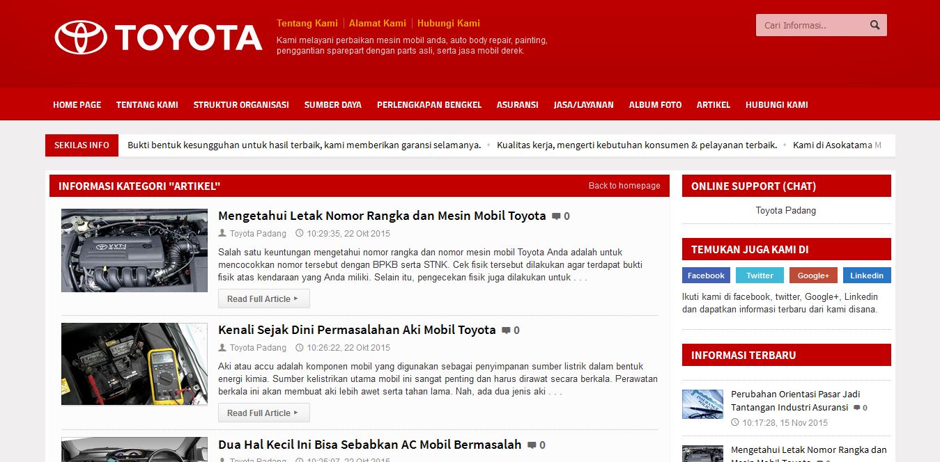 CMS Company Profile Responsive With Bootstrap