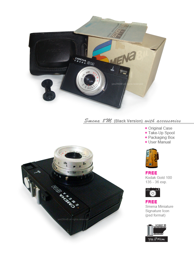 Yes2Film: Smena 8M (Black Edition) with Accessories